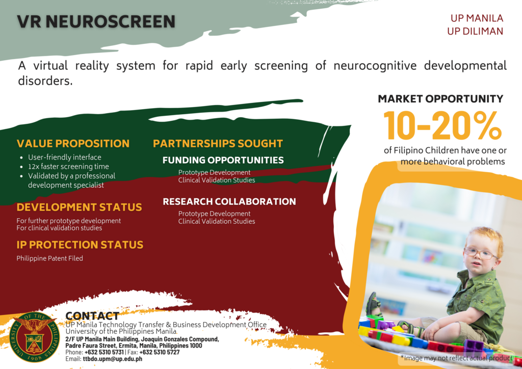 VR Neuroscreen – UP Manila TTBDO