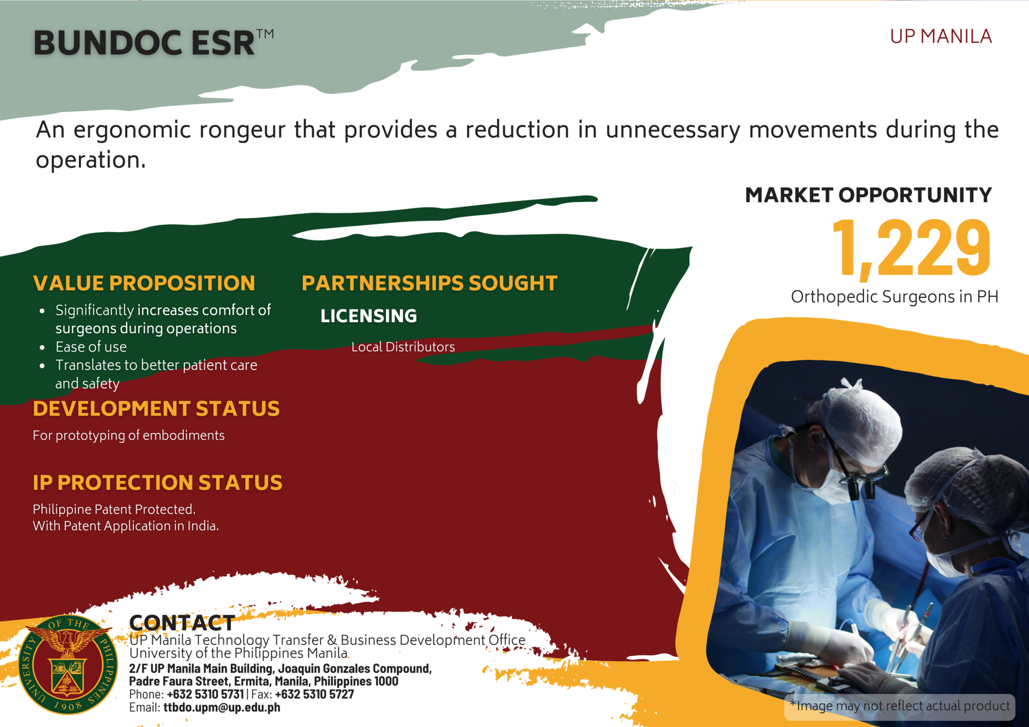 Bundoc ESR – UP Manila TTBDO